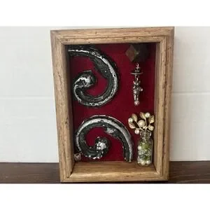 Wall Decor | Assemblage Art Shadow Box Mixed Media Sculpture Wall Decor ...